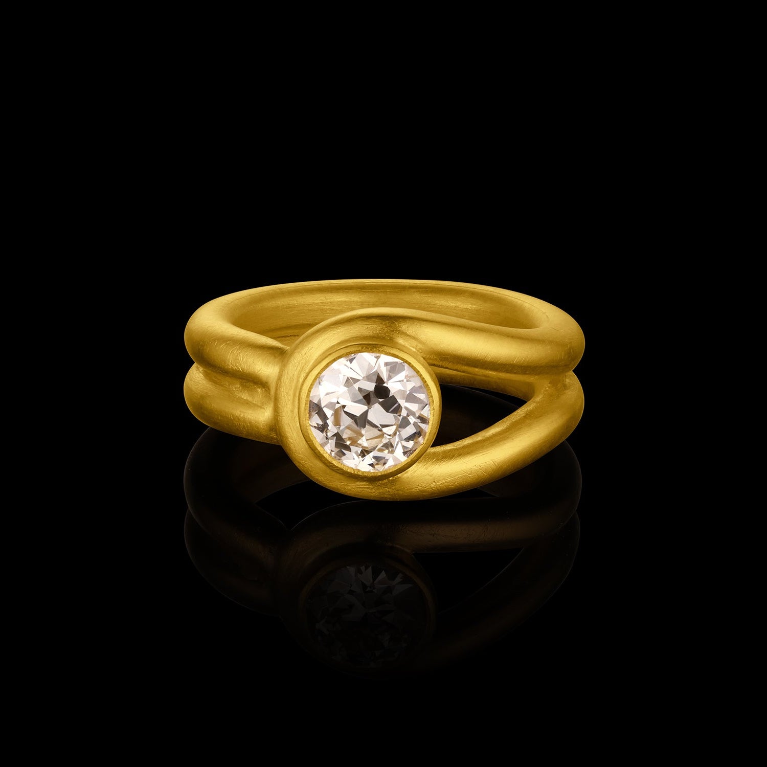 Diamond Button Ring – Loren Nicole